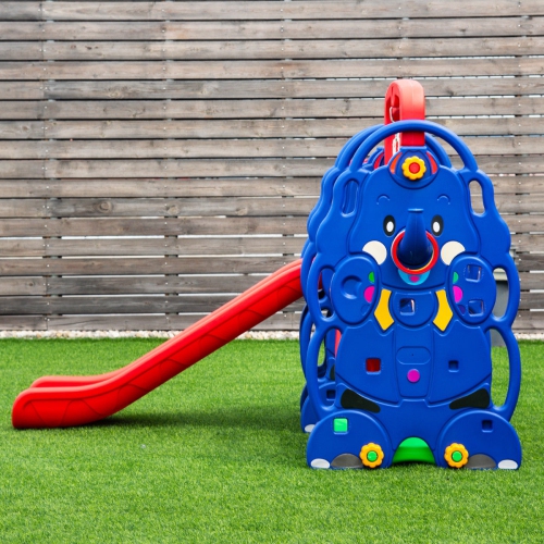 Costway 3 in 1 Junior Children Climber Slide Swing Seat Basketball Hoop Playset Backyard Best Buy Canada