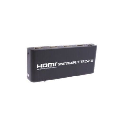 2X2 HDMI 3D True Matrix Switch Splitter 2 In 2 Out Mirror Display W ...