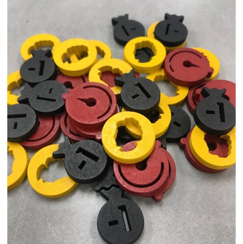 Three Nail Games Sea of Plunder: 40 Wood Token Upgrade Pack 40 Assorted ...