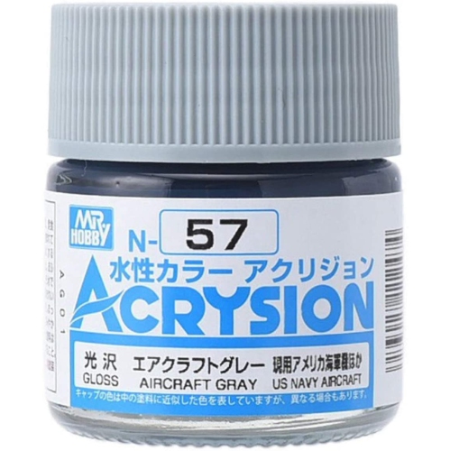Mr. Hobby Acrysion Color - Aircraft Gray (Gloss/US Navy Aircraft) (N57 ...