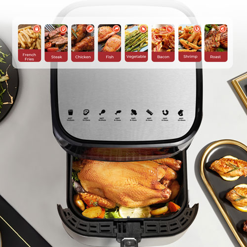 Ultima Cosa Digital Air Fryer - 5L/5.2QT - Black Stainless Steel - Only at Best Buy | Best Buy ...