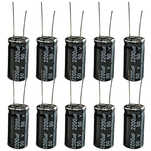 2200uF 50V Capacitor,JIADONG 10Pcs 16x30mm 2200uf Capacitor,50V Electrolytic Capacitor ...