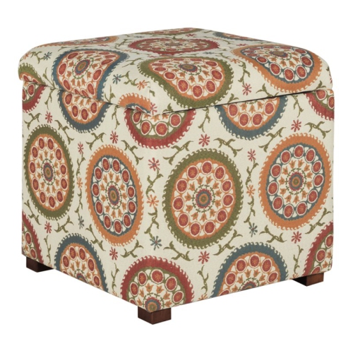 Modern Orange Ottoman | Best Buy Canada