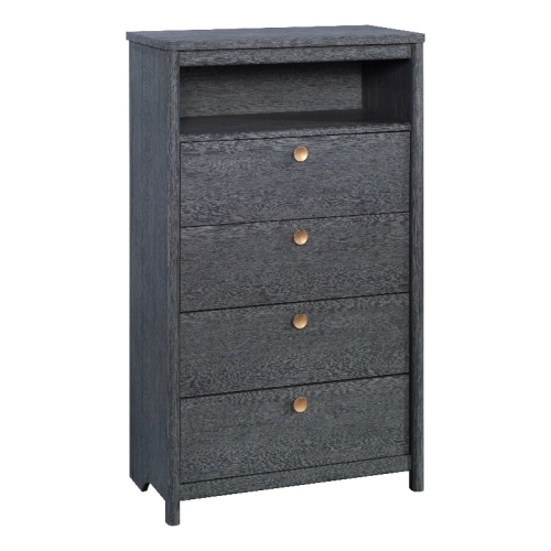 Sauder Dover Edge Engineered Wood 4-Drawer Chest in Denim Oak | Best ...