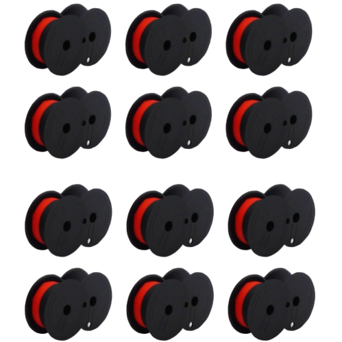12 Packs GR24 Spool Calculator Ribbon Typewriter 5.5 Meter Long Each ...
