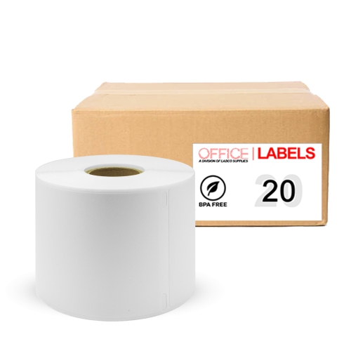 20 Rolls of 30256 Removable Compatible Large Shipping Labels for DYMO 2 ...