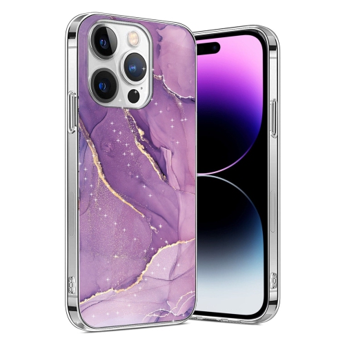 Saharacase Marble Series Case For Apple Iphone 14 Pro Purple Marble