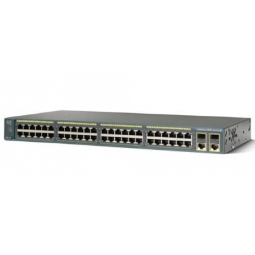 Cisco Catalyst 2960-48PST-L - Switch - managed - 48 x 10/100 (PoE) + 2 x SFP + 2 x 10/100/1000 ...