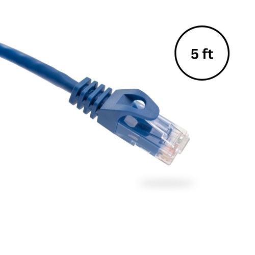 Vertical Cable CAT6 5ft Bare Copper Patch Cable with Boot and Protector 10 Pack, Blue | Best Buy ...