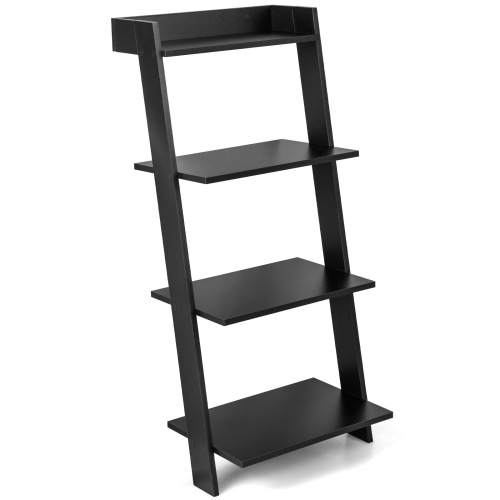 Leaning display shelf store