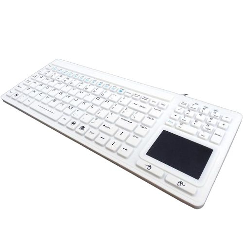 Solidtek Industrial Mini Keyboard With Touchpad On Right Kb Ikb107 White Best Buy Canada
