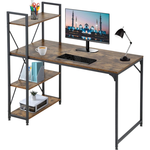 Computer Desk Home Office Desk Extra Large 48 x 24 Inch Writing Student Girl Kids Study Desk with Shelf Simple Modern Ergonomic Table Workstation Vintage Best Buy Canada