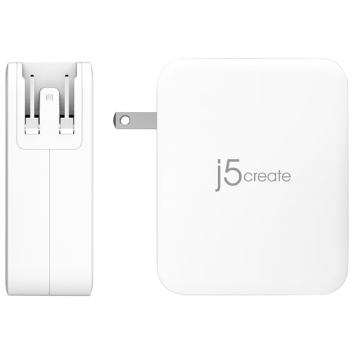 j5create 130W 4-Port USB-C GaN Wall Charger (JUP43130) - White | Best Buy Canada