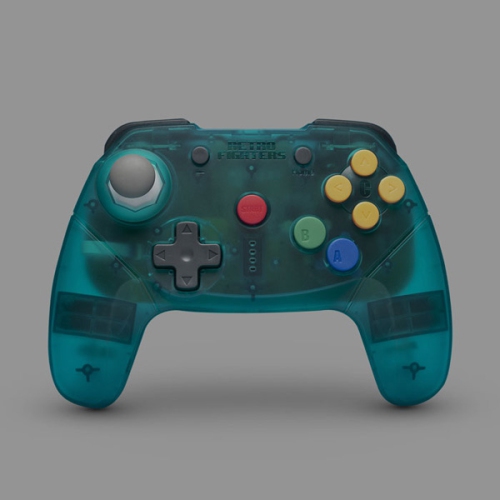 Retro Fighters Brawler64 Wireless Nintendo Switch Controller Online Bluetooth NSO Edition Blue