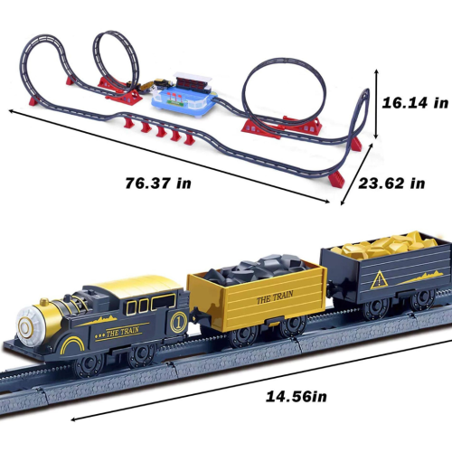 FUN LITTLE TOYS F 532 78 PCs The Train On Track to The Ancient Era
