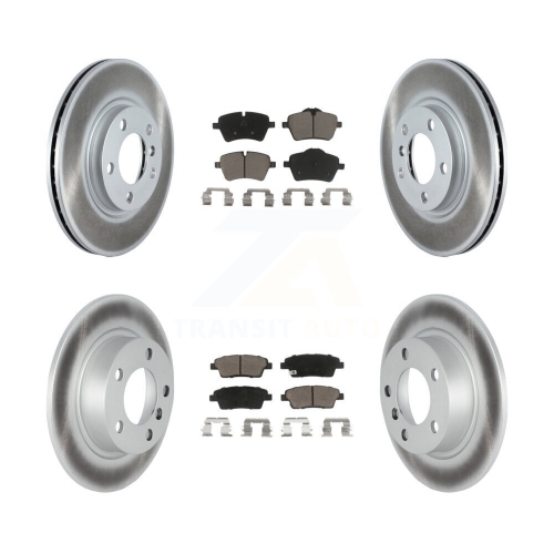 Front Rear Coated Disc Brake Rotor And Ceramic Pad Kit For Mini Cooper ...