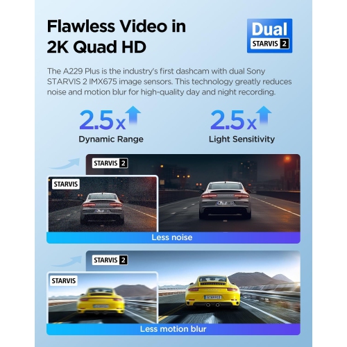 VIOFO A229 Plus 2K QHD 2-Channel Dash Cam | Best Buy Canada