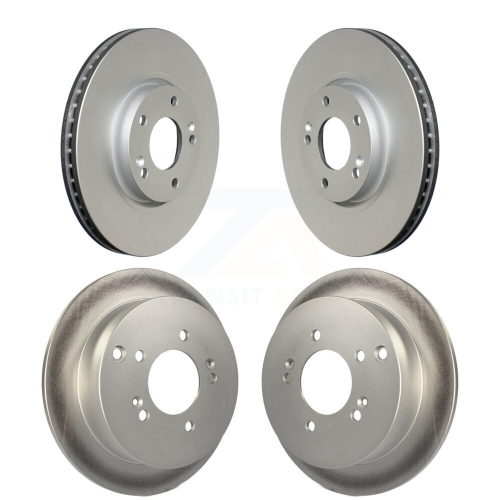 Front Rear Coated Disc Brake Rotors Kit For Hyundai Tucson Kia Sportage ...