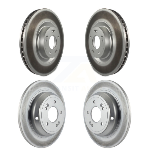 Front Rear Coated Disc Brake Rotors Kit For Hyundai Genesis G80 Kia ...