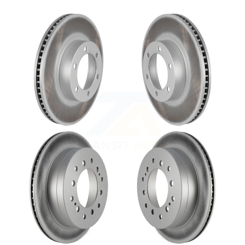 Front Rear Coated Disc Brake Rotors Kit For Toyota 4Runner Lexus GX470 ...