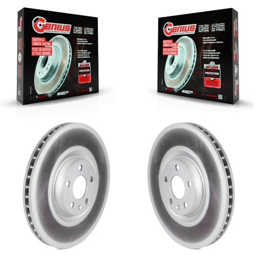 Front Coated Brake Rotors Pair For Volvo XC60 XC90 XC40 S60 Recharge ...