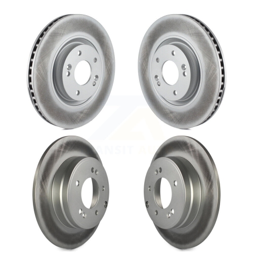 Front Rear Coated Disc Brake Rotors Kit For Hyundai Tucson Kia Optima ...
