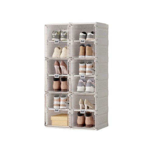 ANTBOX Portable Shoe Rack Organizer, Stackable Sneaker Organizer ...