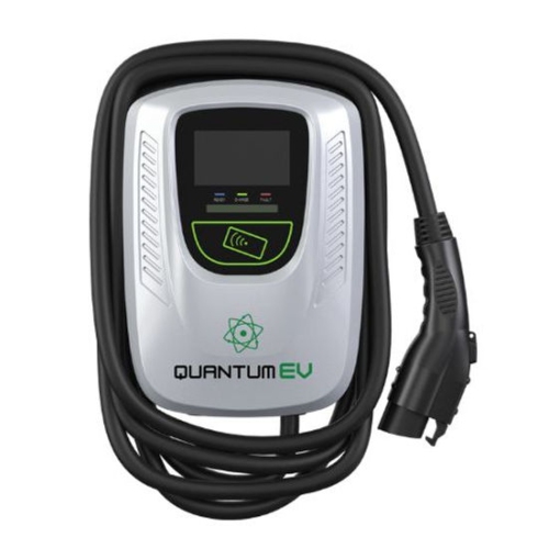Silver Quantum Charge Pro 48 Amp AC EV Fast Charger Level 2, 18Ft Cable ...
