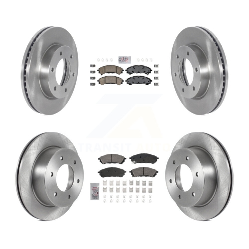 Front Rear Ceramic Pads And Disc Brake Rotors Kit For 2019-2023 Ford ...