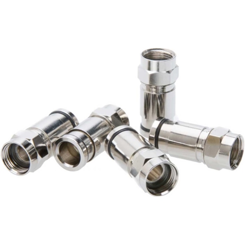 RG6 F Type Compression Connector Fitting Coax Coaxial Adapter All Metal ...