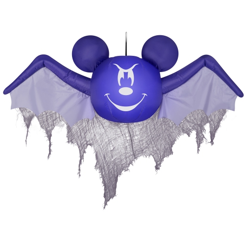 GEMMY INDUSTRIES Airblown® Halloween -Hanging Mickey as Bat w/Blinking ...