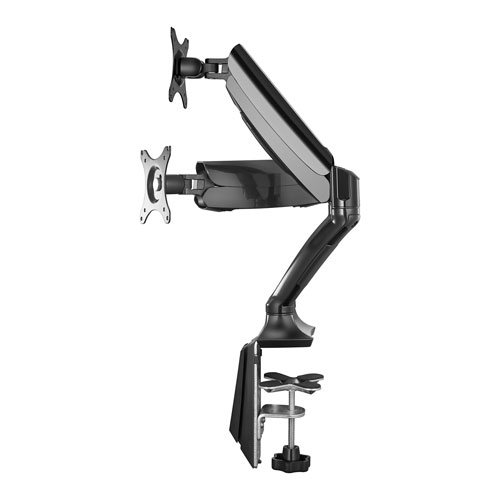 Open Box - Insignia Dual Arm Full Motion Hydraulic Monitor Mount ...