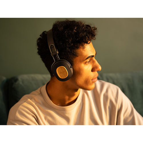 House Of Marley Positive Vibration Riddim On-Ear Sound Isolating Bluetooth Headphones - Black ...