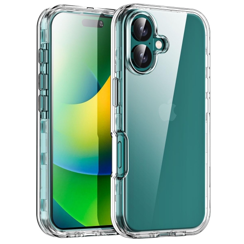 HLD Iphone 16 Case Clear Rugged Heavy Duty Protective Shockproof Drop Tough Transparent Cell Phone Cover