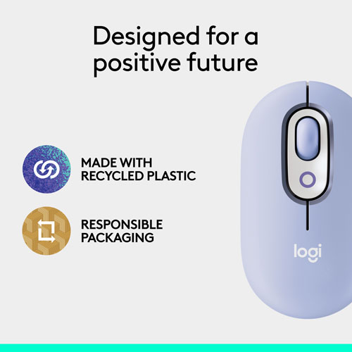 Logitech POP Mouse Bluetooth Optical Mouse - Lilac | Best Buy Canada