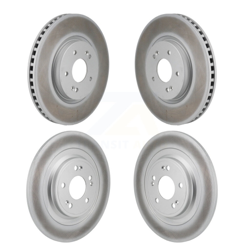 Front Rear Coated Disc Brake Rotors Kit For Hyundai Ioniq 5 Kia EV6 6 ...