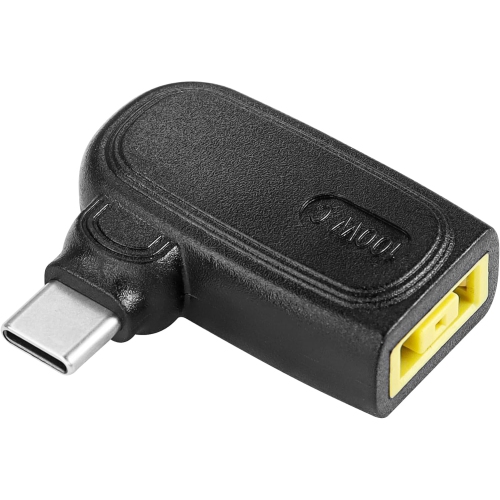 Adaptateur de recharge 100 W PD mince vers USB-C, connecteur femelle ...