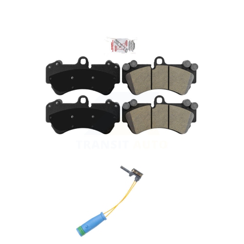 Front Ceramic Disc Brake Pads And Wear Sensors Kit For 2017-2018 ...