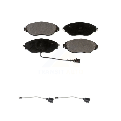 Front Ceramic Brake Pad & Extra Wear Sensor Kit For Volkswagen Tiguan ...
