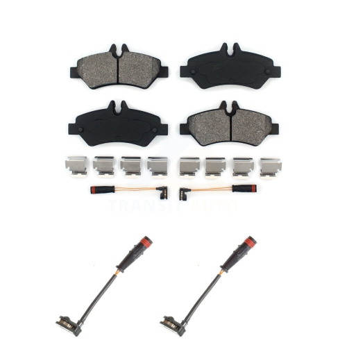 Rear Semi-Metallic Brake Pad & Extra Wear Sensor Kit For Mercedes-Benz ...