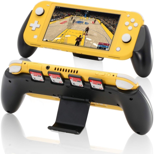 Grip for Nintendo Switch Lite Ergono Hand Grip Case Built in Kickstand with 4 Game Slots for Nintendo Switch Lite