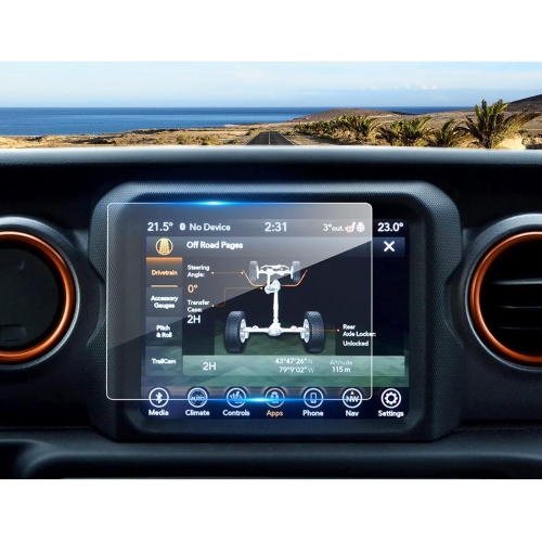 2020 2021 2022 2023 Gladiator Screen Protector for Jeep Gladiator ...
