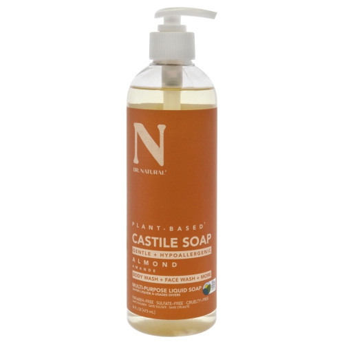 Castile Liquid Soap - Almond by Dr. Natural for Unisex - 16 oz Soap ...