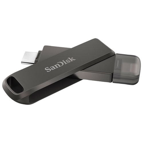 Refurbished (Good) Sandisk iXpand LUXE 2-in-1 256GB USB-C Flash Drive ...