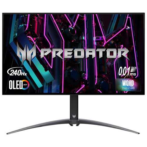 Acer Predator 27" WQHD 240Hz 0.03ms GTG OLED LED FreeSync Gaming ...