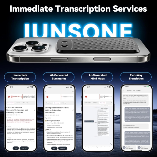 AI recorder, note recorder, portable recorder, notebook translator ...