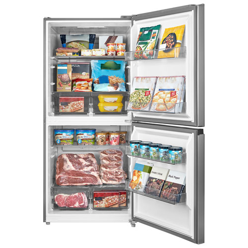 Midea 30" 20 Cu. Ft. 3-in-1 Convertible Fridge/Freezer (MRU21C7BST ...