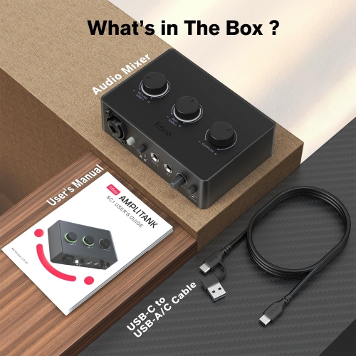 FIFINE PC Audio Mixer for Recording Music, USB Interface for Streaming ...