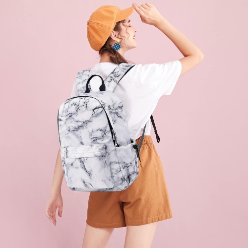 Marble School Backpack for Girls Women, Teens School Bags Bookbags ...